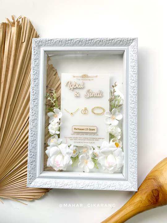 Mahar pernikahan bingkai mahar nikah akrilik | Lazada Indonesia