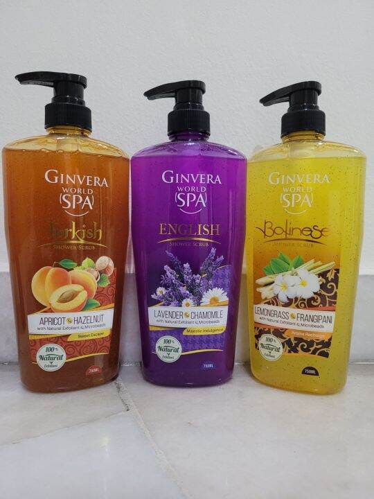 Ginvera World Spa Shower Scrub 750 ml | Lazada