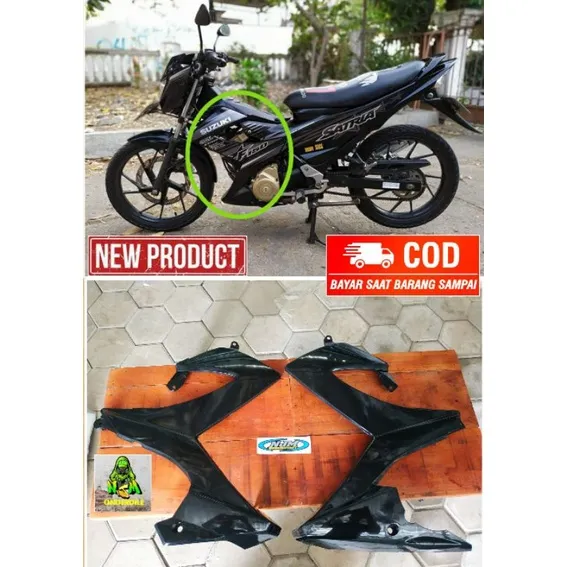 Sayap Satria Fu Facelift Hitam / body sayap suzuki Satria F 150 tahun ...