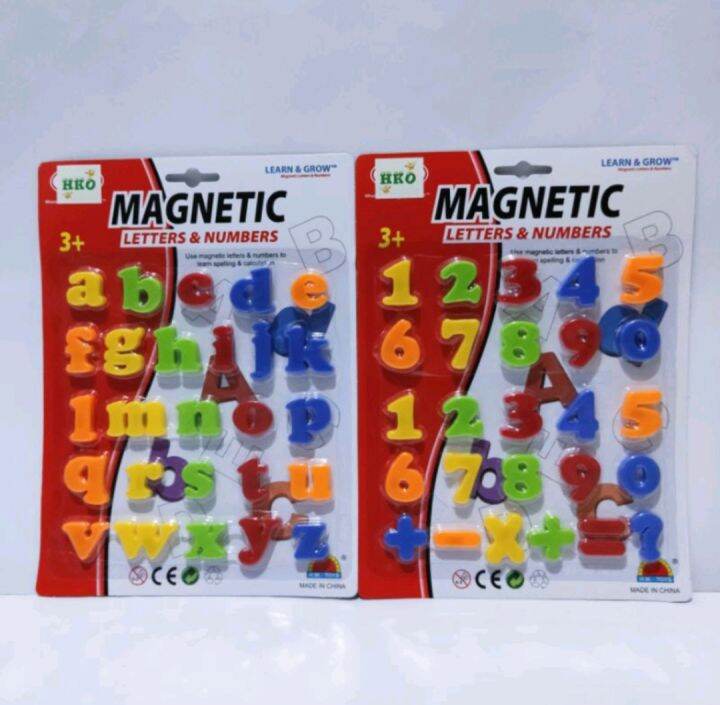 MAINAN EDUKASI ANAK MAGNETIC LETTER & NUMBER MAGNETIC ALPHABET NUMBER ...