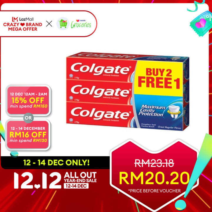 Colgate Maximum Cavity Protection Great Regular Flavour Toothpaste ...