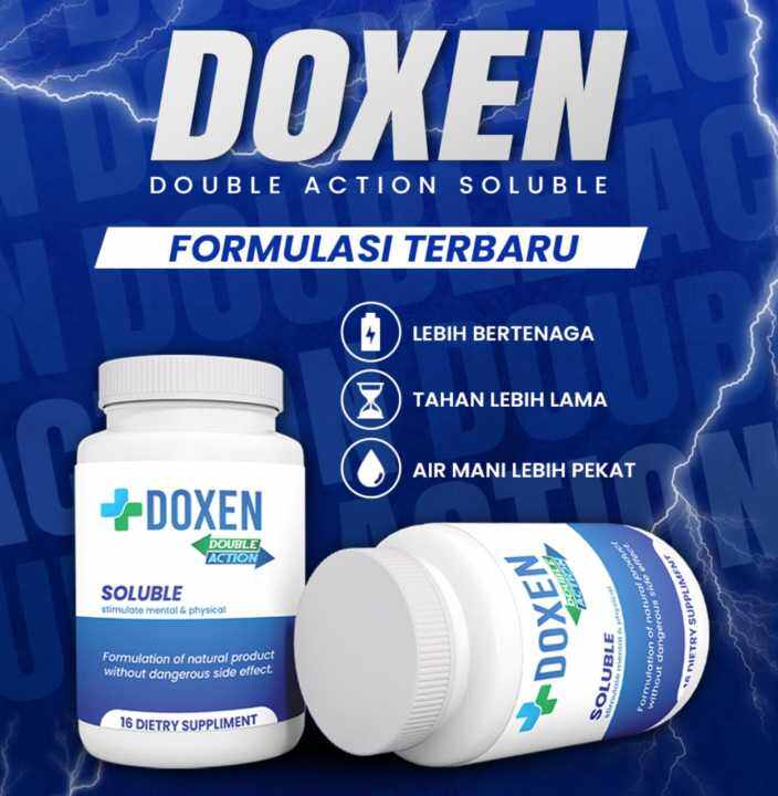 DOXEN ASLI ORIGINAL OBAT PEMBESAR VENIS KUAT KERAS TAHAN LAMA 16 TABLET ...