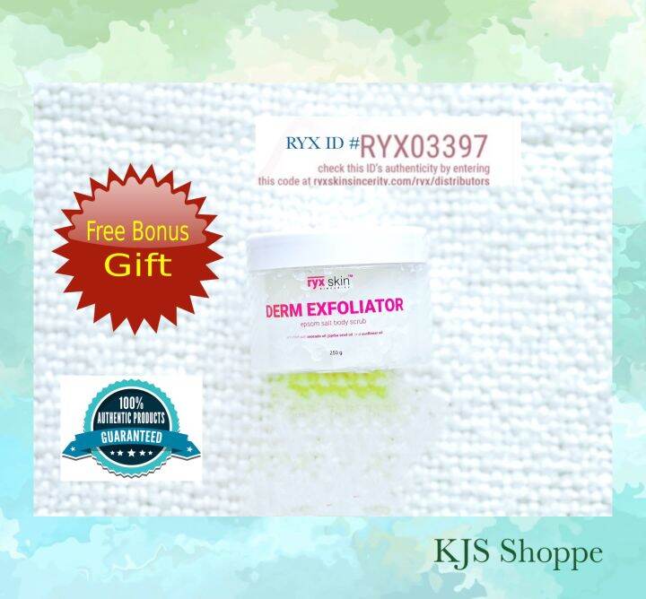 Ryx Derm Exfoliator Epsom Salt Body Scrub 250 grams Authentic | Lazada PH