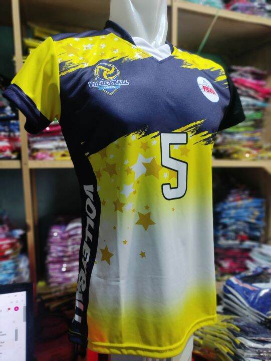 jersey volly cewek navy kuning | Lazada Indonesia