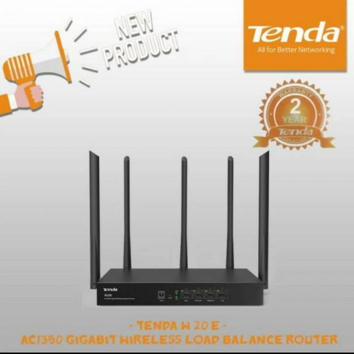 Tenda W20E AC1350 Gigabit Wireless Load Balance Router | Lazada Indonesia