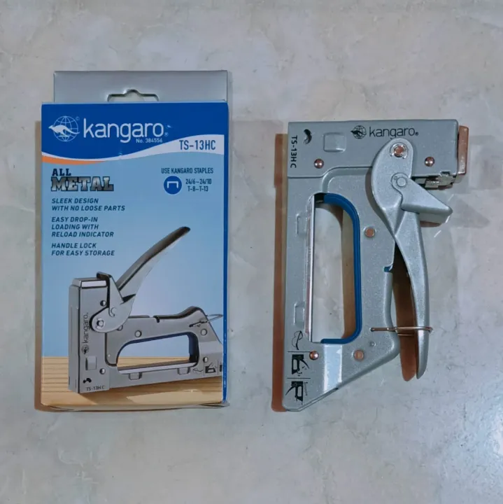 Stapler Tembak Jok Kulit Motor / kayu / Gun Tacker Kangaro TS-13 HC ...