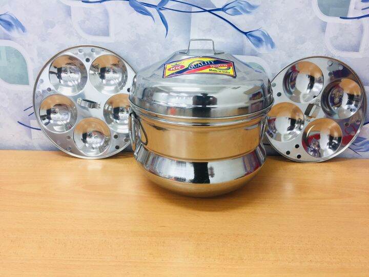 Idly Pot set 9 Idly Extra deep Plates / 9 kuli / Morning Breakfast ...