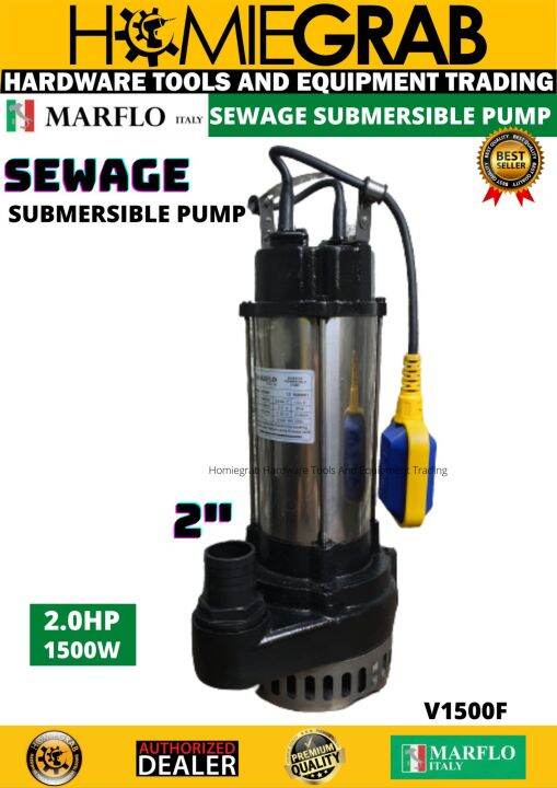 MARFLO ITALY SEWAGE SUBMERSIBLE PUMP 2.0HP‼️ | Lazada PH