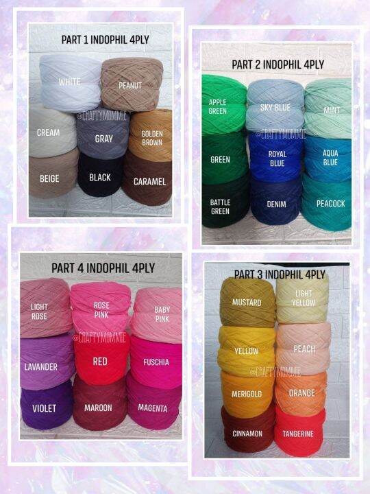 Crochet Indophil 4ply Acrylic yarn | Lazada PH