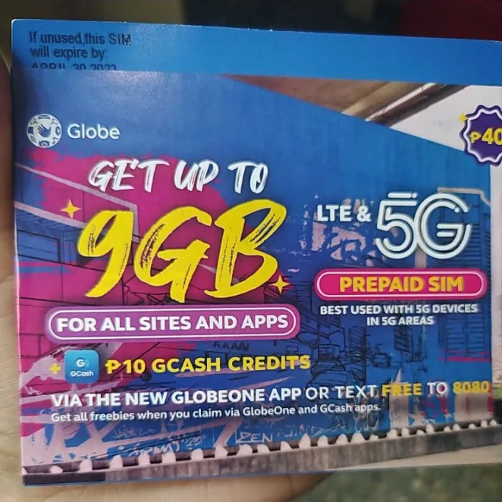 GLOBE SIM 5G (FREE 9GB) TRICUT | Lazada PH