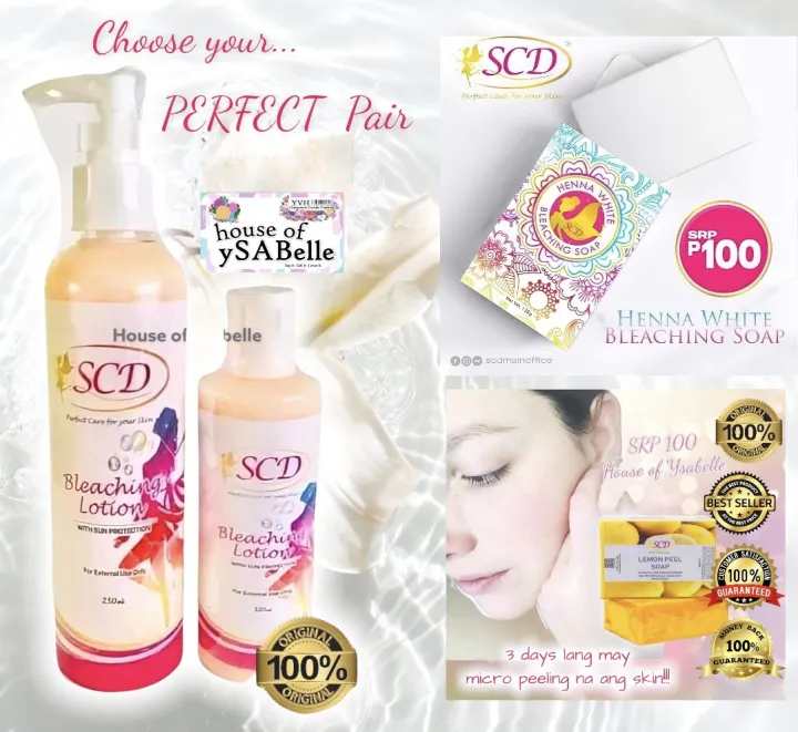 SCD Bleaching Lotion and Whitening Soap, Choose your Perfect Pair, Fast ...