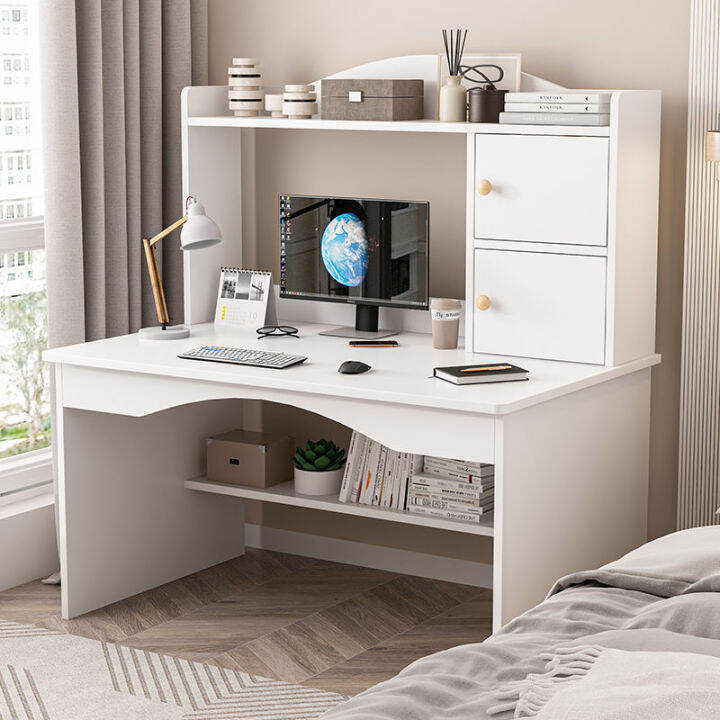 JIAJU Meja belajar Computer Study Table With Book Shelf Multifunction ...