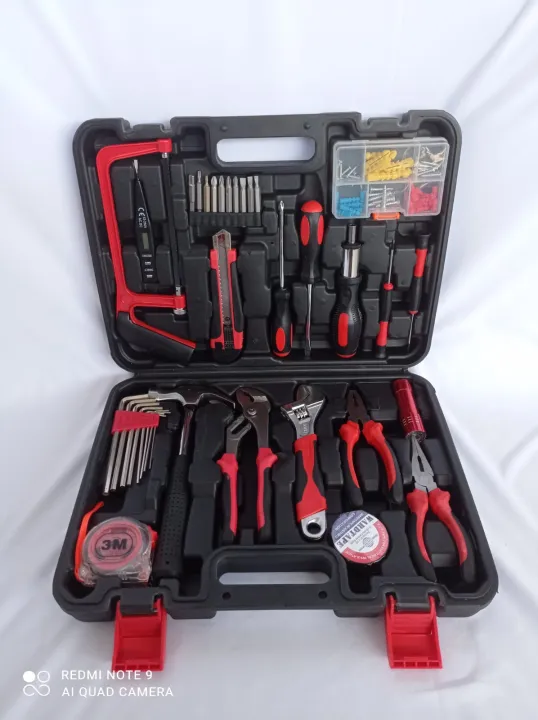 peralatan tukang tool kit 102pcs full set Toolset Toolkit Toolbox box ...