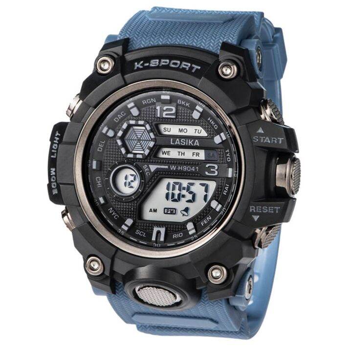 Original LASIKA LED Sports 100% waterproof Digital watch W-H9041 ...