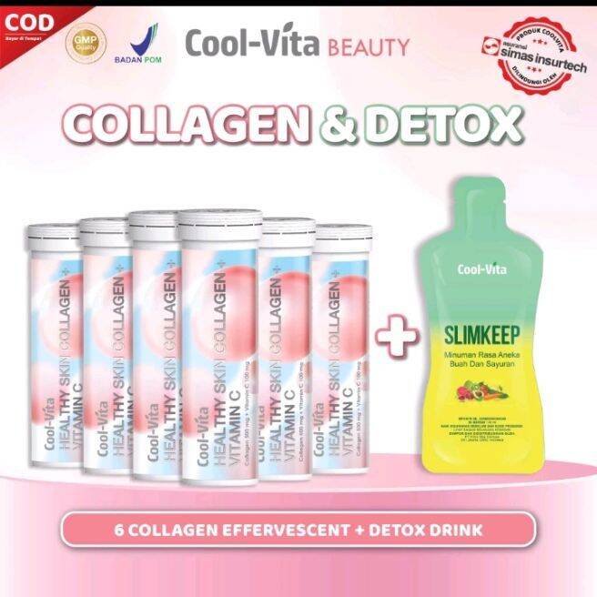 Paket 30hari Cerah Bersinar Colvita Collagen Beauty Drink 6botol free ...