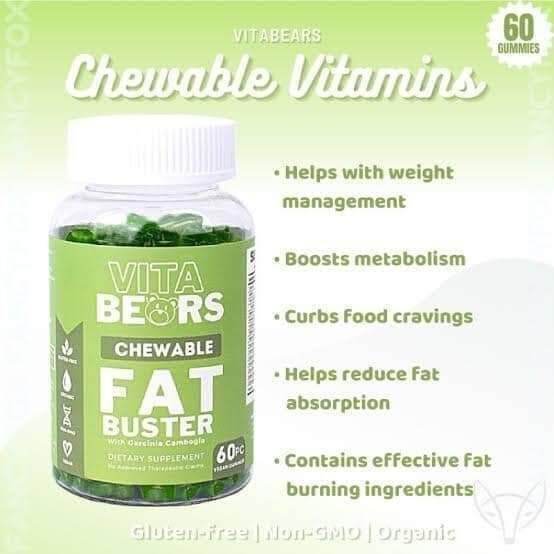 VITA BEARS FAT BUSTER BURN FATS ( 60pcs chewable )PROMOTE WEIGHT LOSS ...