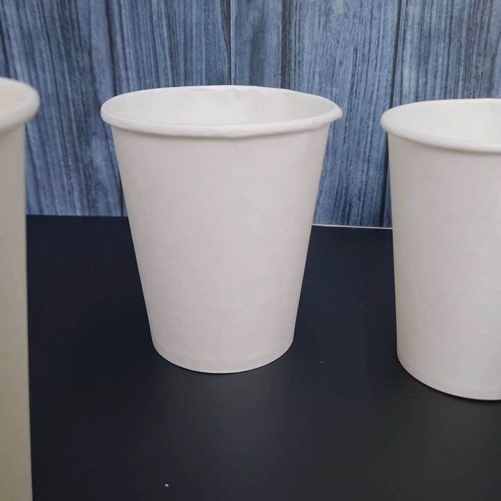 Paper Cup Putih Polos 8 Oz 240 ml / Tea Cup / Gelas Kopi / Gelas kertas / Paper Hot Cup (50 pcs ...