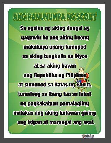 BOY SCOUT & GIRL SCOUT TARPAULIN CHART 45X60CM | Lazada PH
