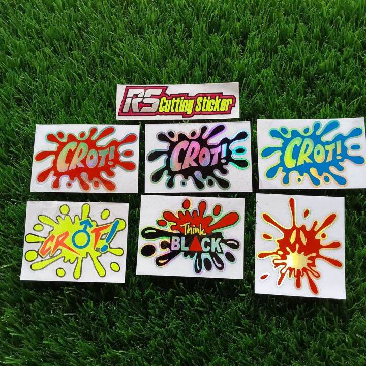 sticker crot dan bercak sticker cutting | Lazada Indonesia