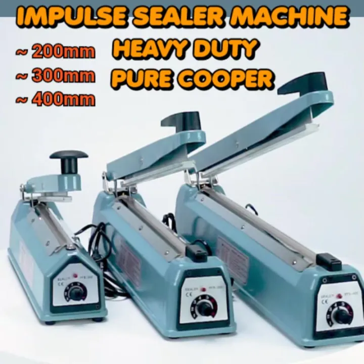 Heavy Duty Metal Impulse Sealer 200mm/300mm/400mm | Lazada