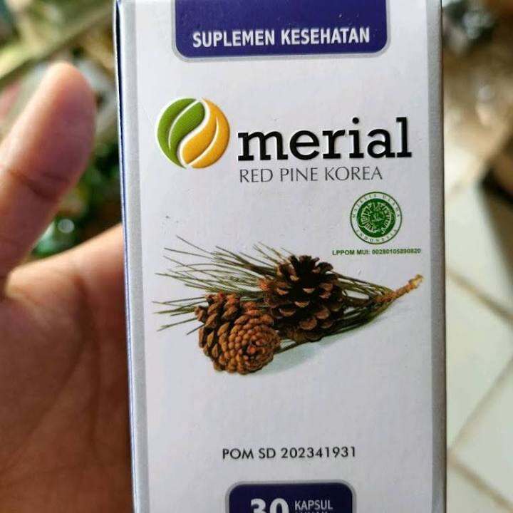 MERIAL fish oil minyak ikan dengan ekstrak pinus merah red pine korea ...