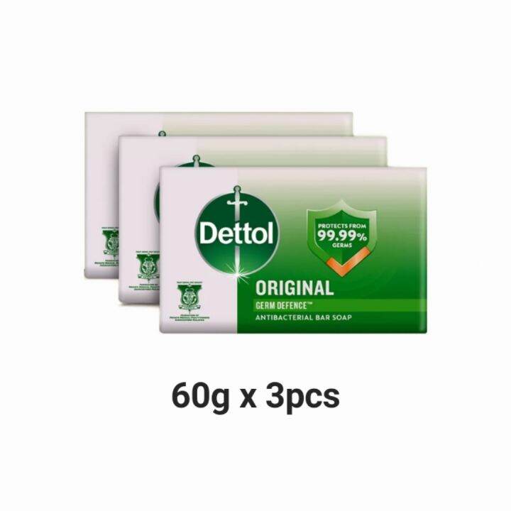 Dettol Bar Soap Original 60g x 3pcs | Lazada