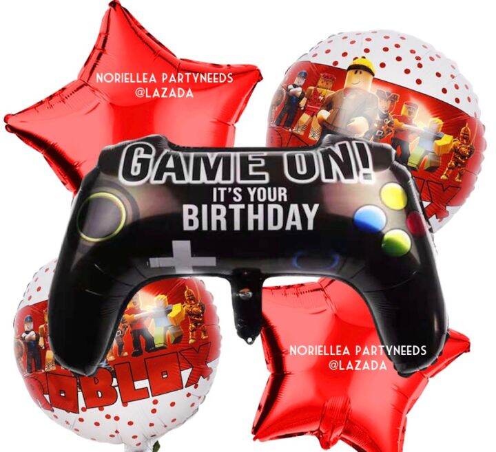 5in1 ROBLOX THEME FOIL BALLOONS | 5pcs Set | Roblox theme party | 5in1 ...