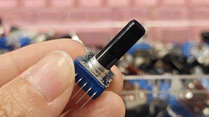 Potensio Balance 6 pin 20k Stereo Kaki 6 Tekuk Alps Equalizer 203 ...