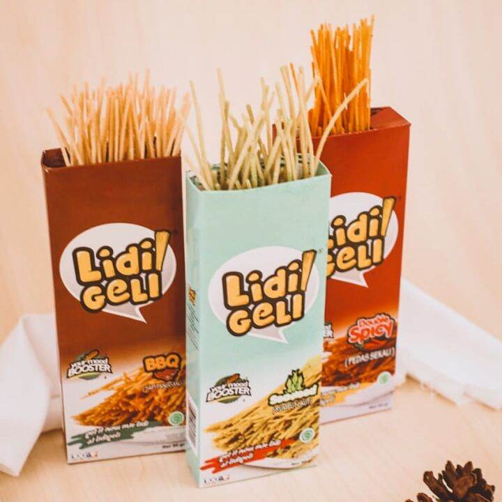 Makanan Jadul Snack Mie Lidi 3 Varian Rasa Doubel Spicy BBQ Seaweed ...