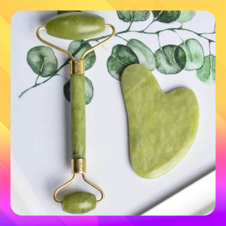 ALAT PIJAT WAJAH MASSAGE MUKA BATU JADE H426 TERAPI GUASHA ASLI ALAMI ...