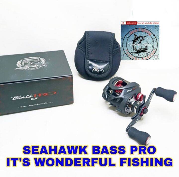 Reel seahawk bass pro 103L handle kiri | Lazada Indonesia
