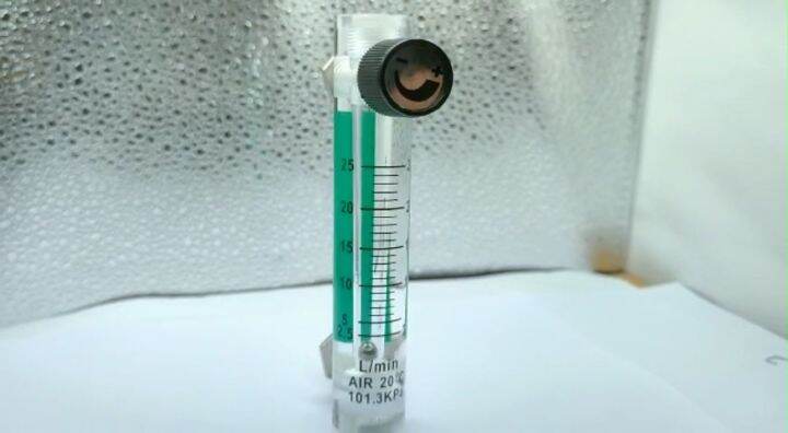 rotameter Flow Meter Udara Oksigen 2.5 - 25 LpM flowmeter rota meter ...