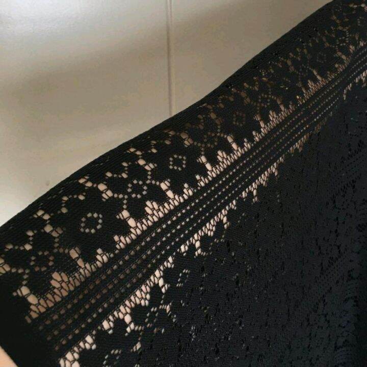 KAIN BROKAT LACE VINTAGE WARNA BLACK HITAM | Lazada Indonesia