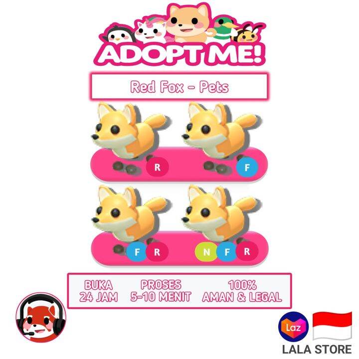 Adopt Me - Red Fox - Roblox | Lazada Indonesia