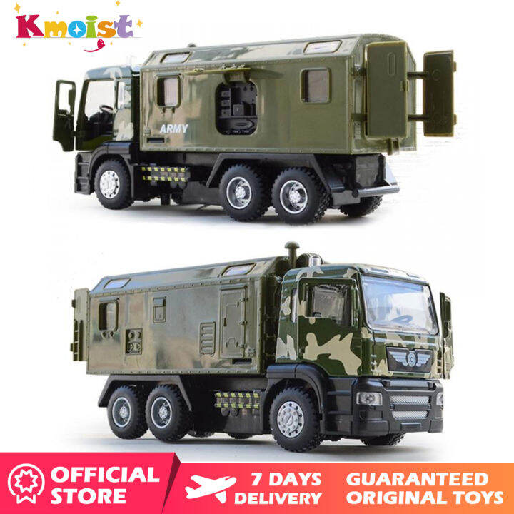 Kmoist military truck toy 1:50 Scale Alloy Military Transport Car Model With Pull Back Sound And ...