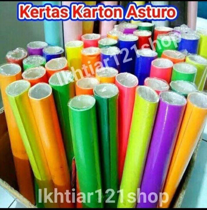 Kertas Karton Asturo 1 Gulung isi 5 lembar (packing Aman) kualitas ...