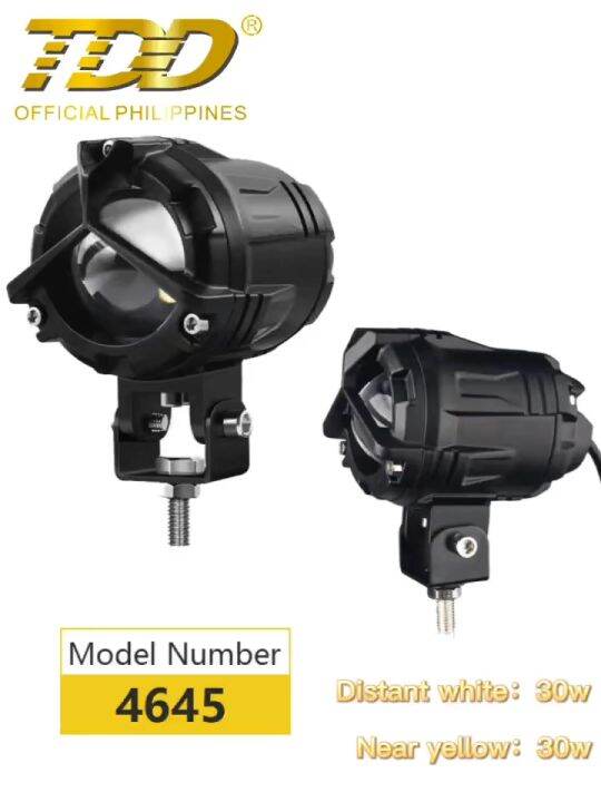 TDD 4645 [1PAIR] 40WATTS GIANT EYE ARMOURED BULB LED HEADLIGHT FOG LAMP ...