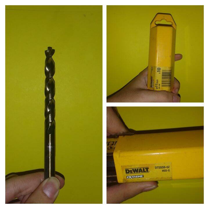 DT5559-QZ Mata Bor Dewalt 11mm Extreme HSS-G EXTREME DEWALT | Lazada ...