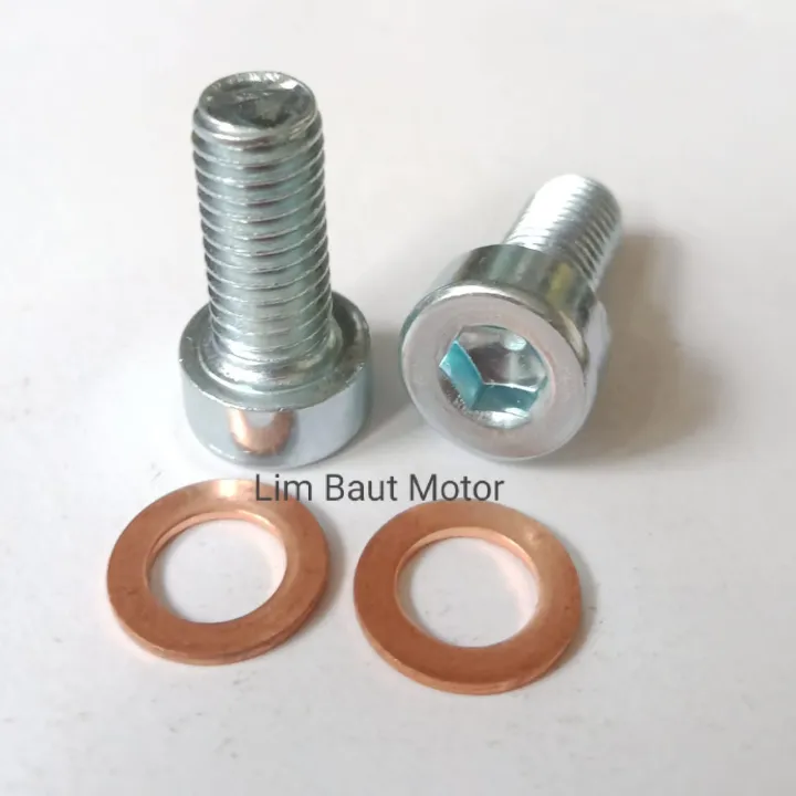 Lim Baut Motor baut suling shock depan honda bebek (1set) | Lazada ...