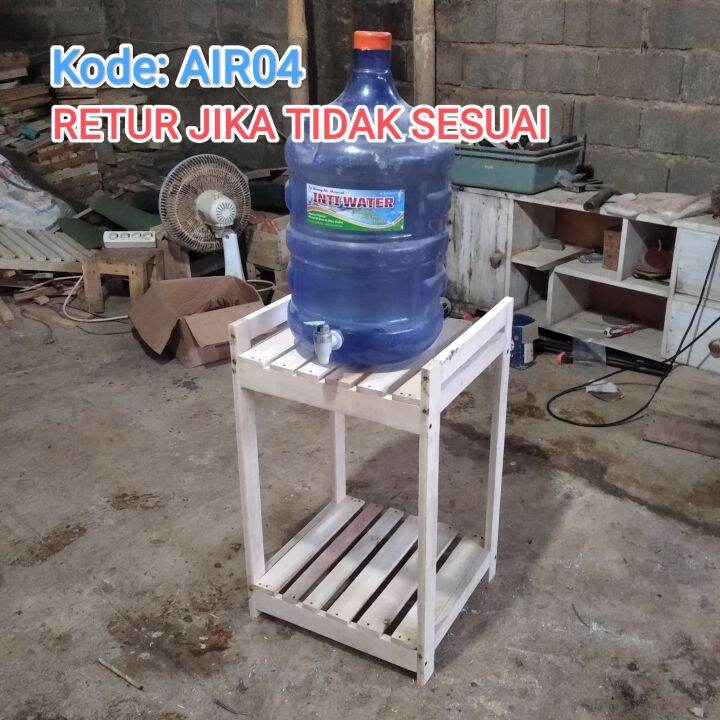 RAK TATAKAN DISPENSER GALON SERBAGUNA TEMPAT WADAH BANGKU DUDUK KOTAK ...