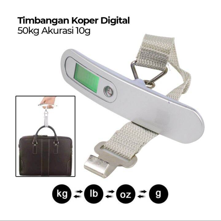 Timbangan Koper Tas Portable Digital 50 kg JRSV | Lazada Indonesia