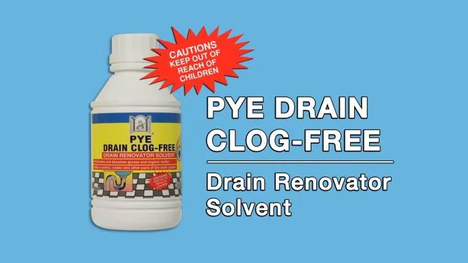 PYE DRAIN CLOG FREE DRAIN RENOVATOR SOLVENT | Lazada
