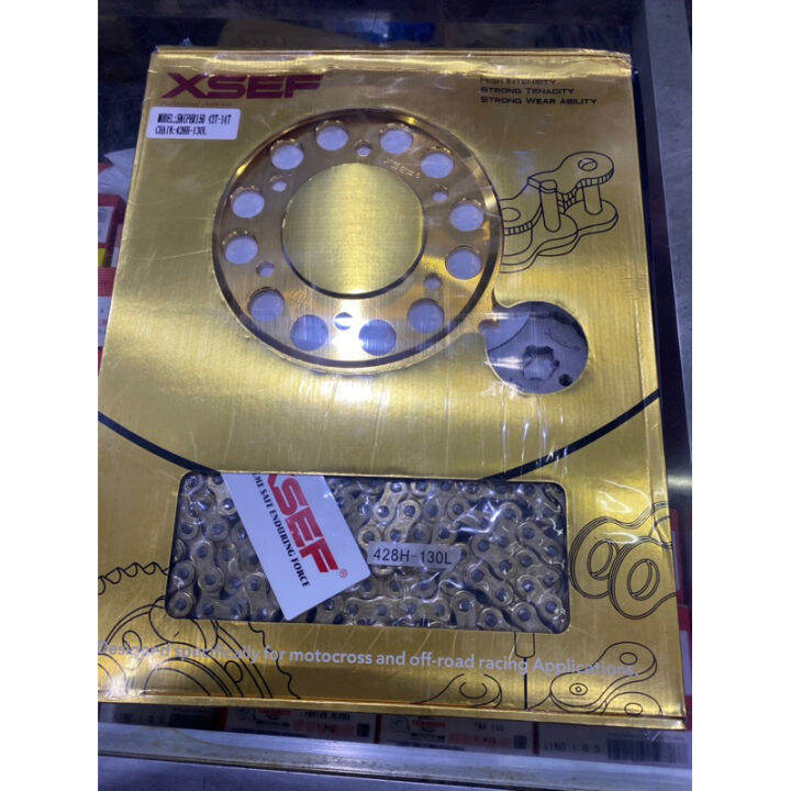 CHAIN SPROCKET SET FOR YAMAHA SNIPER 150 14/42/130L | Lazada PH