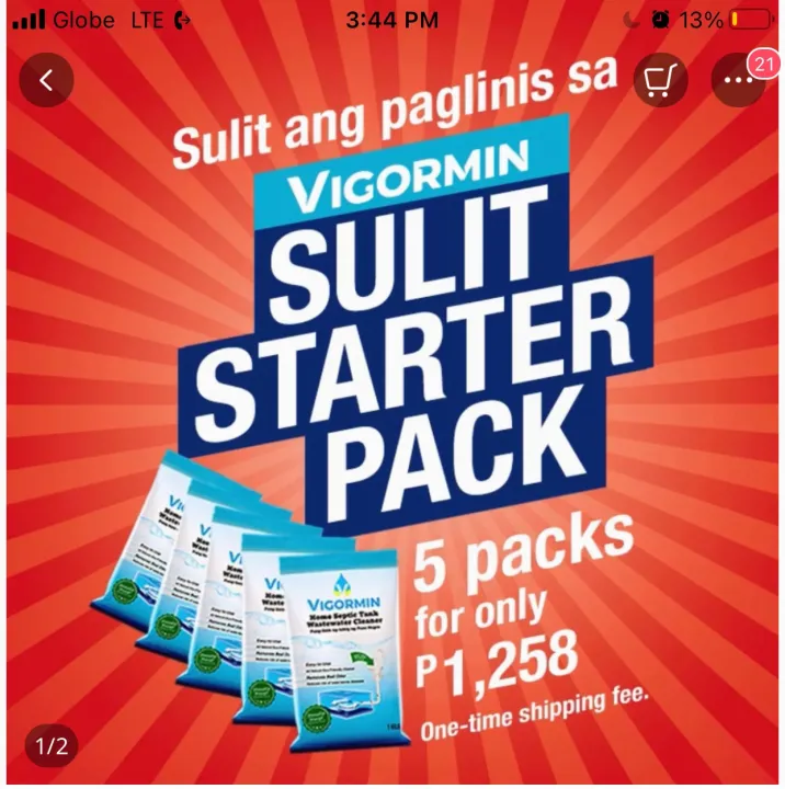Vigormin Home (V1) Sulit Starter Pack (5 Packs) | Lazada PH