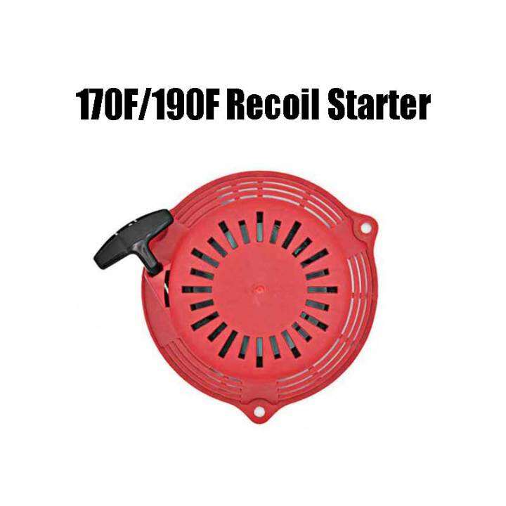 170F/190F Hand Pull Starter For Gasoline Generator Water Pump Lawn ...