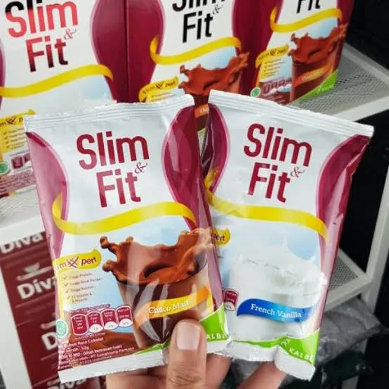 susu slim n fit varian Choco Malt dan French Vanilla 1 sachet 52 gr ...
