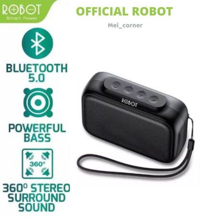 ROBOT RB100 DOTS BLUETOOTH 5.0 SPEAKER BLACK MC ORIGINAL 100% | Lazada ...
