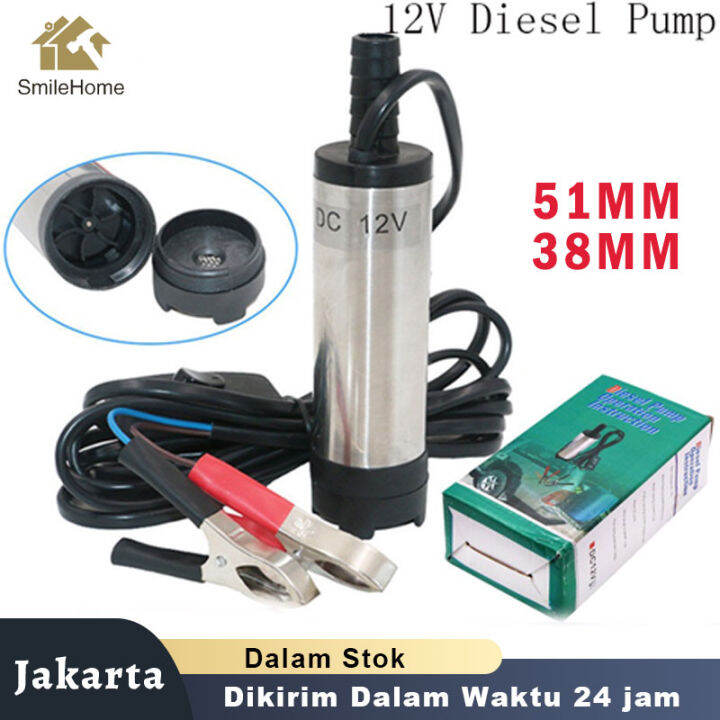 Pompa air celup mini Kecil Portable 12v Diesel Pump Mini Oli Minyak ...