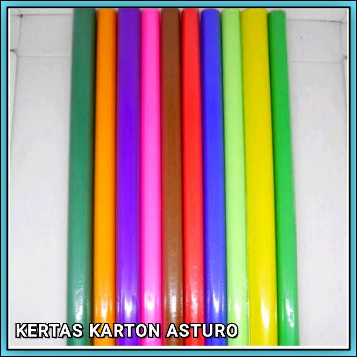 Kertas Karton Asturo Warna Warni 1 Lembar | Lazada Indonesia