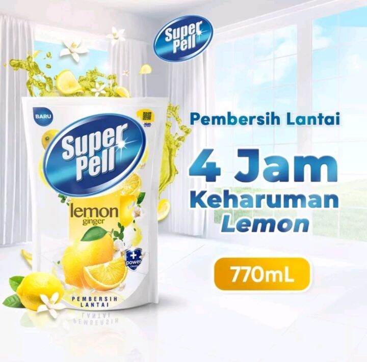 Superpell Pel Lantai varian Lemon Ginger 770 ml | Lazada Indonesia